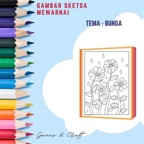 Jual Gambar Sketsa Mewarnai Seketsa Lukis Kertas Bela