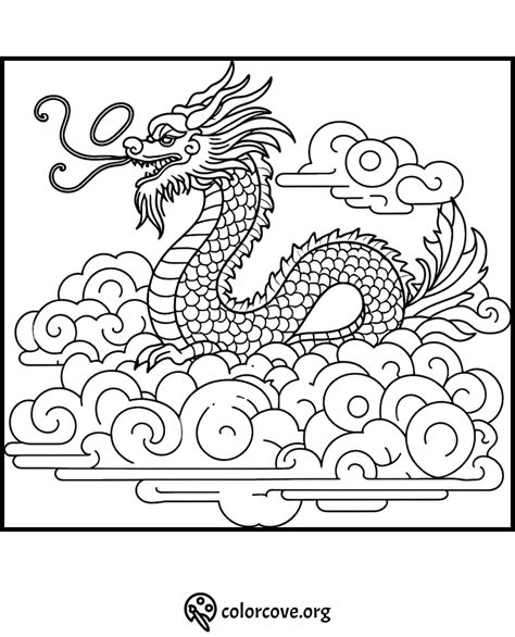 24 Free Chinese Dragon Coloring Pages The Color Cove
