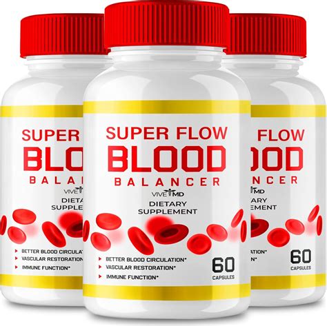 Super Flow Capsules Superflow Blood Support Formula Supplement Pills