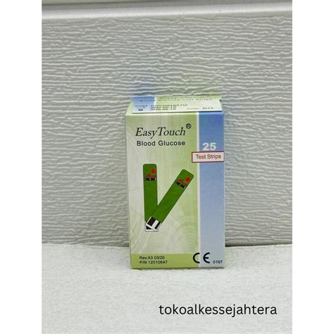 Jual Easy Touch Strip Test Cek Gula Darah Isi 25 Stik Gds Glucose