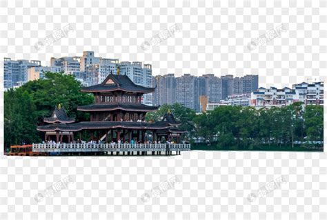 现代园林建筑元素素材下载 正版素材401110909 摄图网