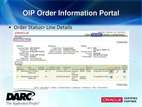 Ppt Oip Order Information Portal Powerpoint Presentation Free
