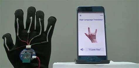 smart glove that translates sign language into speech in real time on a