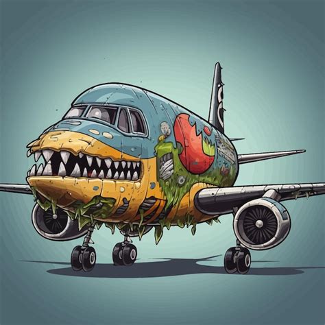 Premium Vector Airplane Illustration