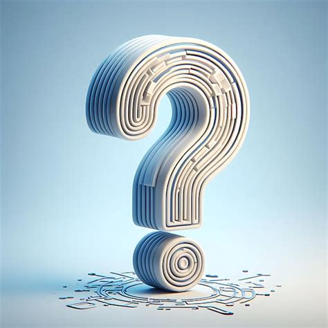 Premium Photo 3d Question Mark Elegance Minimalistic Symbol On White