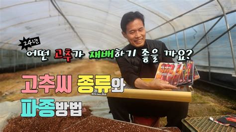고추 종자 선택부터 파종방법까지 농사 고추 고추재배 고추파종 Youtube