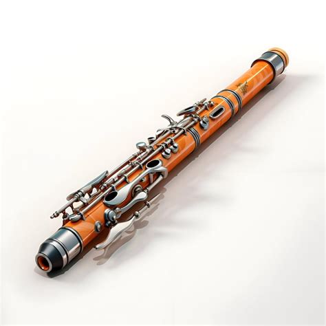 Premium Photo Clarinet On A White Background 3d Render Illustration