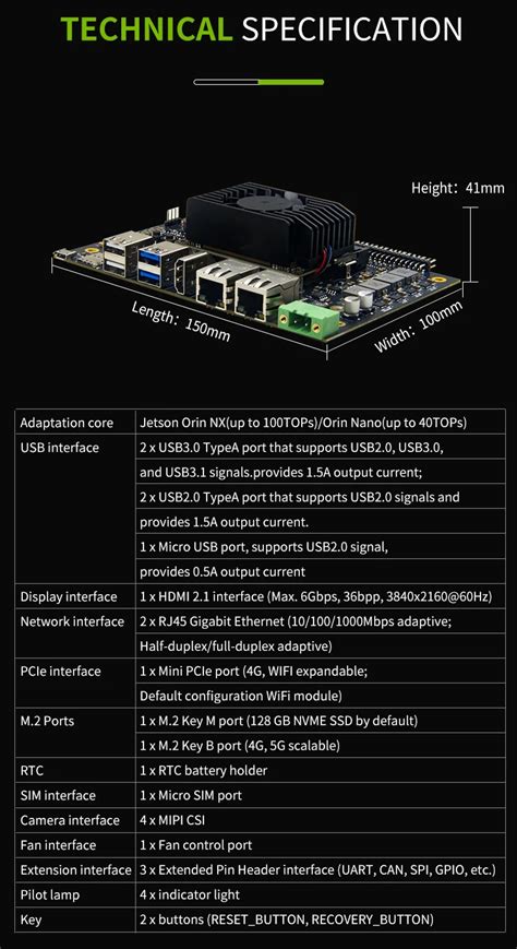 Realtimes Nvidia Jetson Orin NX Developer Kit AI Edge Computing