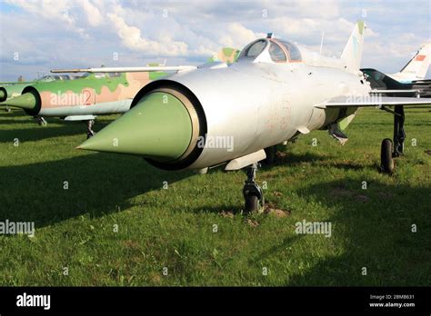 Front View Of A Mikoyan Gurevich Mig 21 Fishbed Supersonic Jet