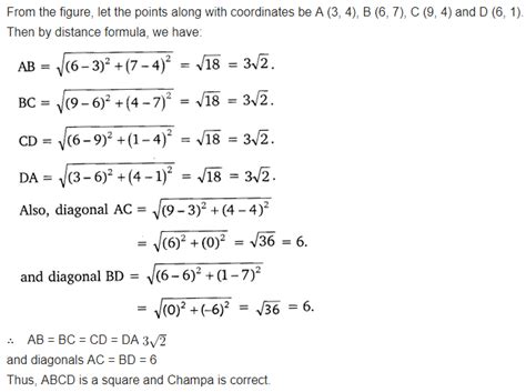 Ncert Solutions For Class 10 Maths Coordinate Geometry Chapter 7 Ex 7 1