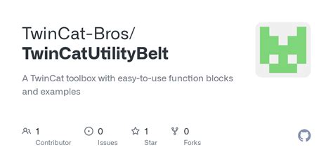 Github Twincat Brostwincatutilitybelt A Twincat Toolbox With Easy