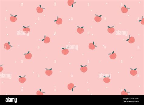 Peach Background Vector Cute Desktop Wallpaper Stock Vector Image