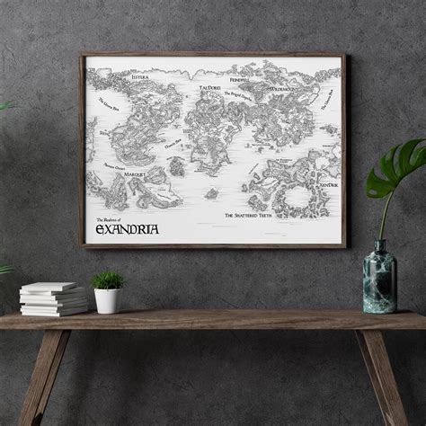 Map Of Exandria Etsy