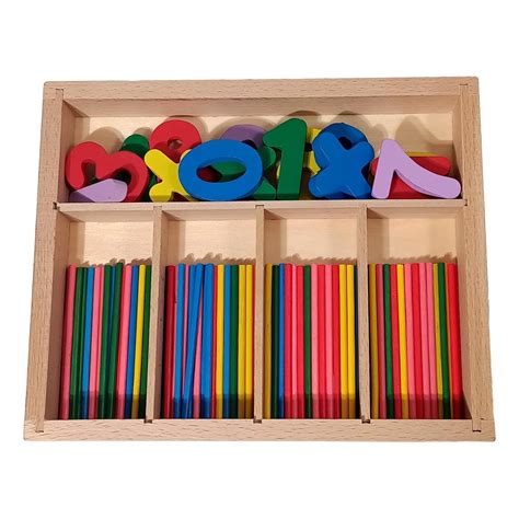 Joc Educativ Matematic Bete Si Numere Din Lemn 23 Cm Avaleea EMAG Ro