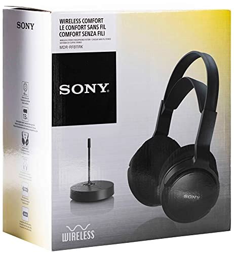 Sony MDR-RF811RK draadloze koptelefoon zwart – Draadloze-koptelefoon.com