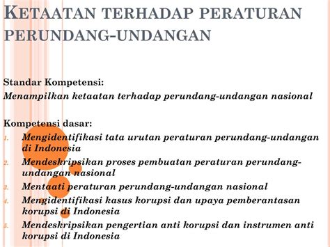 PPT Ketaatan Terhadap Peraturan Perundang Undangan PowerPoint