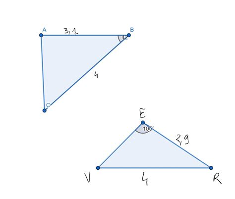 Construire un triangle ABC tel que AB cm ABC degrés et BC cm un triangle V e