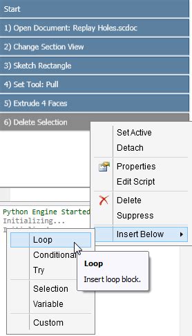 Inserting Loops