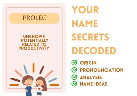 Prolec Name Meaning And Pronunciation