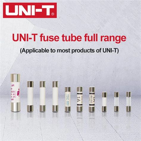 2pcs UNI T Cartridge Fuse Fast Acting Fuse Porcelain Tube For Uni T
