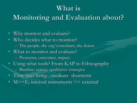 Ppt Monitoring And Evaluation Powerpoint Presentation Free Download Id5714024