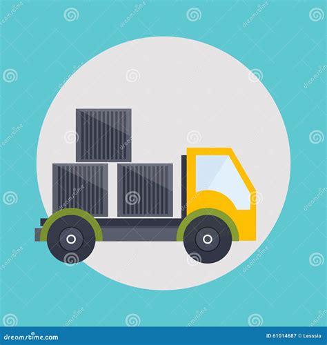 Warehouse Icons Logistic Blank And Transportation Stock Vector