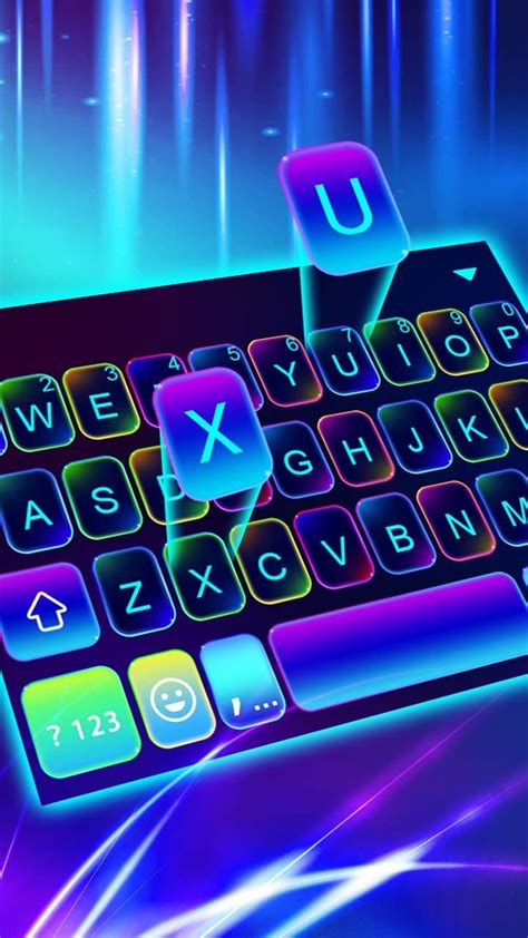 Sparkling Neon 3d Keyboard The For Android Download