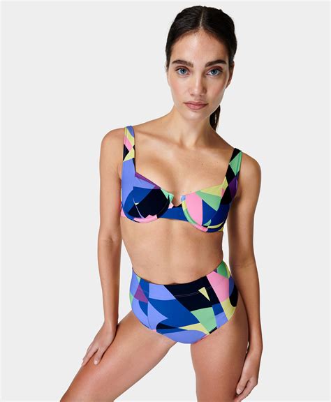 Laguna Xtra Life Underwired Bikini Top Purpleprismcamoprint Womens