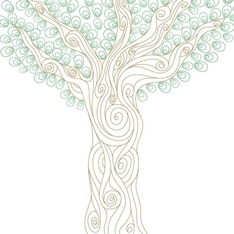 Curly Tree Vector Art Stock Images Depositphotos