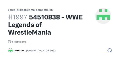 54510838 Wwe Legends Of Wrestlemania · Issue 1997 · Xenia Project