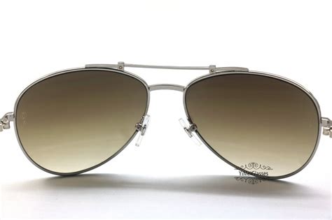 Cartier Double Bridge Design Aviators Fullframe Sunglasses Esw0013