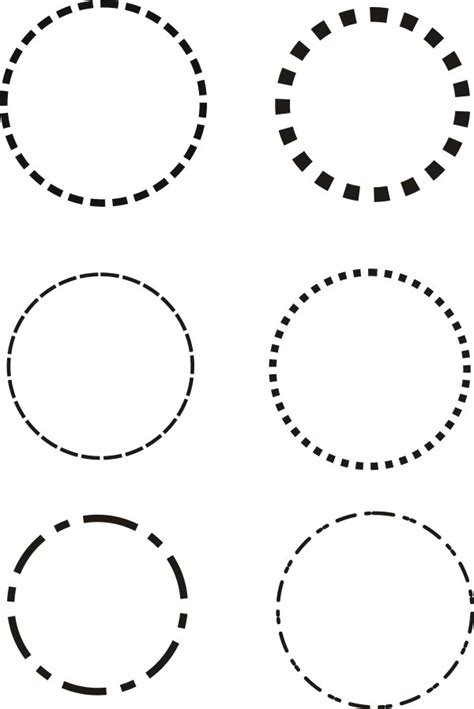 Dotted Line Circle Vector Free Download