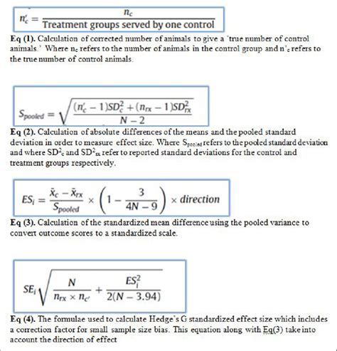 Statistical Equations Download Scientific Diagram