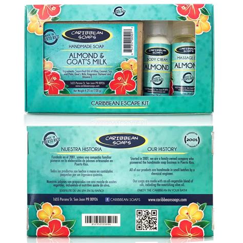 Escape Kit Unique Ts From Puerto Rico Made By Caribbean Soaps