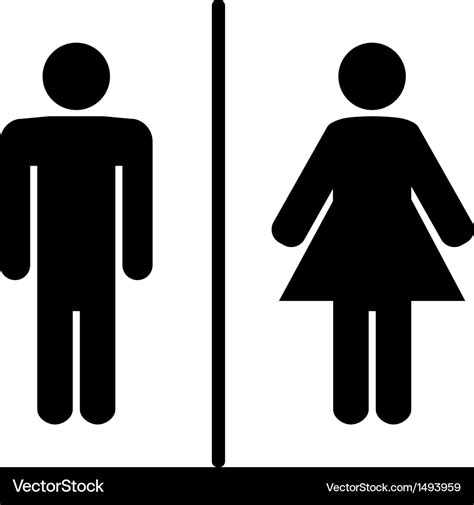 Toilet Sign Royalty Free Vector Image Vectorstock