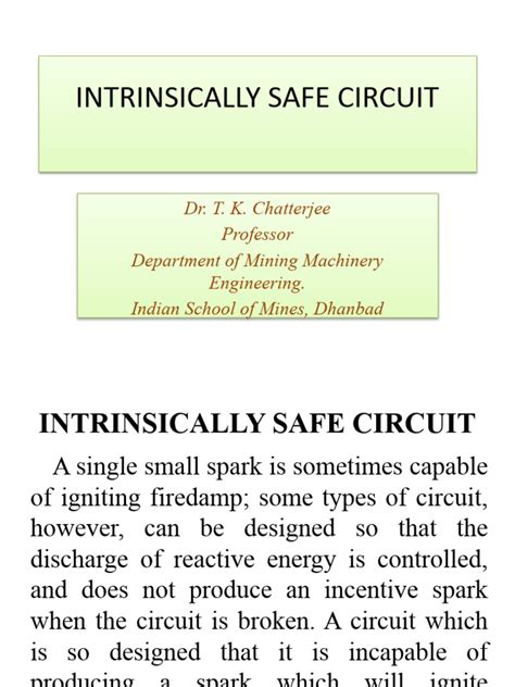 Intrinsically Safe Circuit Pdf