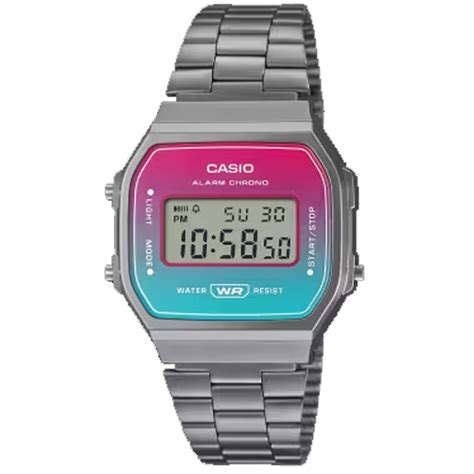A168werb 2adf Reloj Casio Retro Metalico Digital