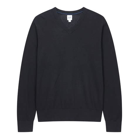 Gap Adults갭 남성 솔리드 브이넥 코튼 니트 Sivillage 에스아이빌리지