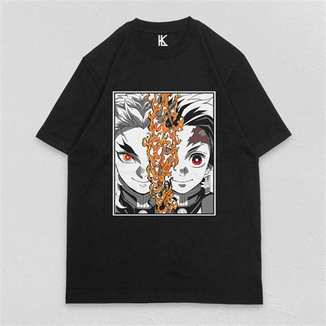 Remera De Tanjiro X Rengoku Kangulab
