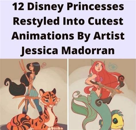 12 Disney Princesses Restyled Into Cutest Animations By Artist Jessica Madorran Artofit