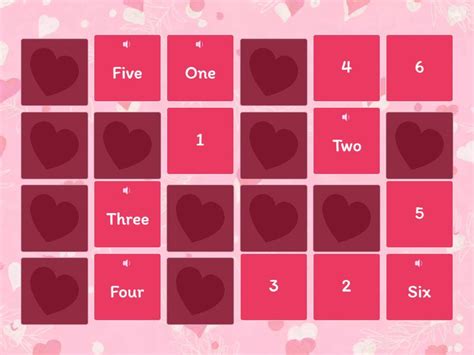 ENG 1 12 Memory Game Listening Matching Pairs