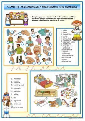 21 Injuries English ESL Worksheets Pdf Doc