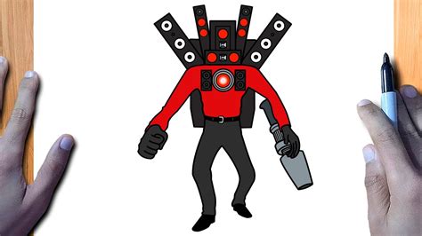 Como Dibujar A Titan Speakerman De Skibidi Toilet Youtube