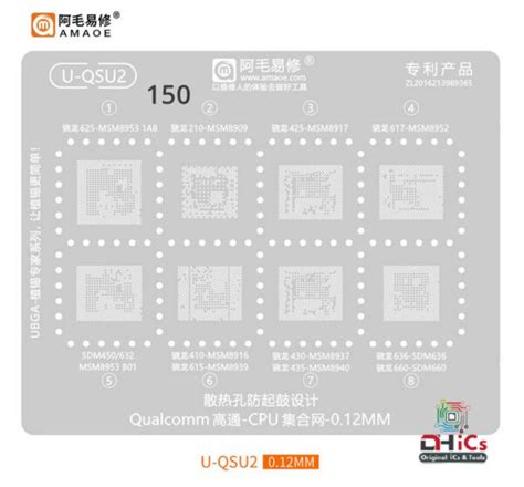 U Qsu2 Stencil For Qualcomm Cpu Msm8953 Msm8909 Msm8917 Msm8952