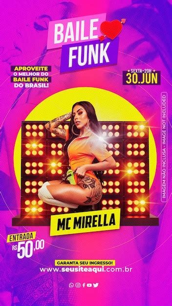 Premium PSD Flyer Evento Baile Funk Festa