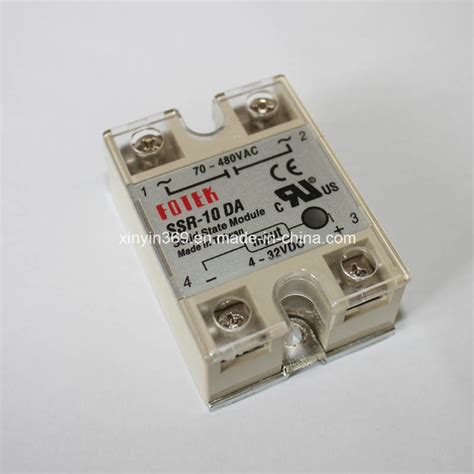 China Fotek Single Phase Solid State Relay SSR Da China Solid State Module Adjustable Solid
