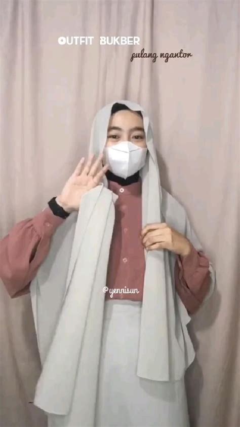 Tutorial Pashmina 🧕🏻 Kursus Hijab Jilbab Sederhana Gaya Hijab