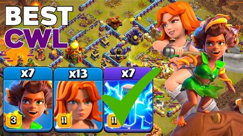 Cwl Domination Th16 Zap Root Rider Valks Crushing Cwl Bases Clash Of