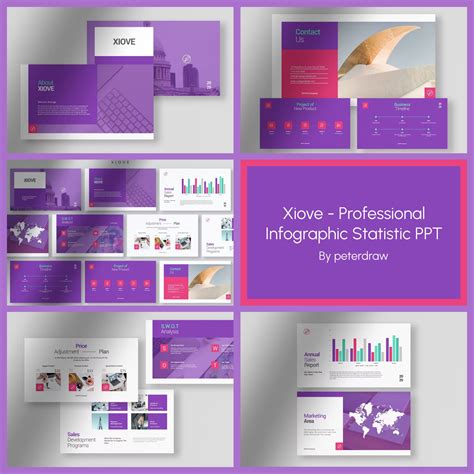Data Statistic Infographic Powerpoint Template Masterbundles