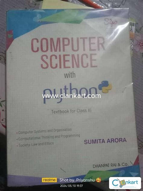 Buy Computer Science In Python 11th Class Book In Excellent Condition